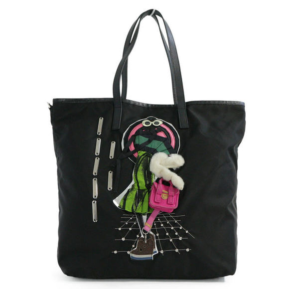 Prada | Bags | Prada Tesuto Robot Nylon Tote Bag Black | Poshmark